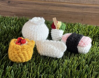 Food Crochet Pattern Dim Sum Crochet Pattern PDF Instant Download Chinese Dim Sum Pork Bun and ...