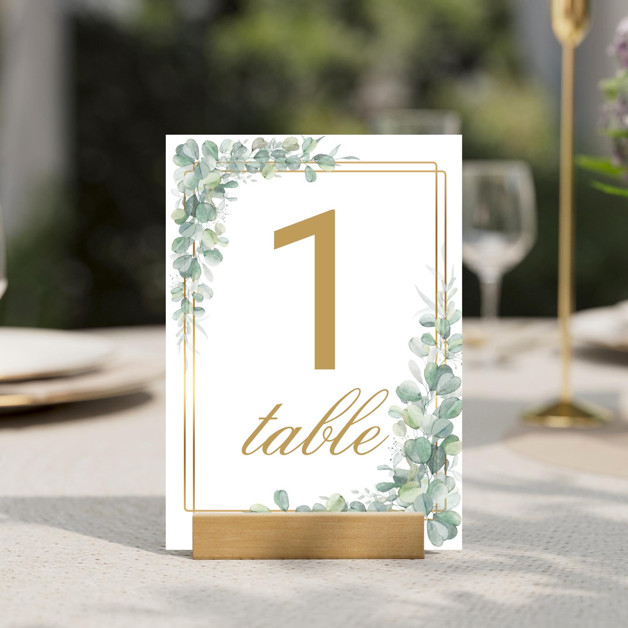 Eucalyptus Gold Frame Clipart: Watercolor Greenery Border (digital ...