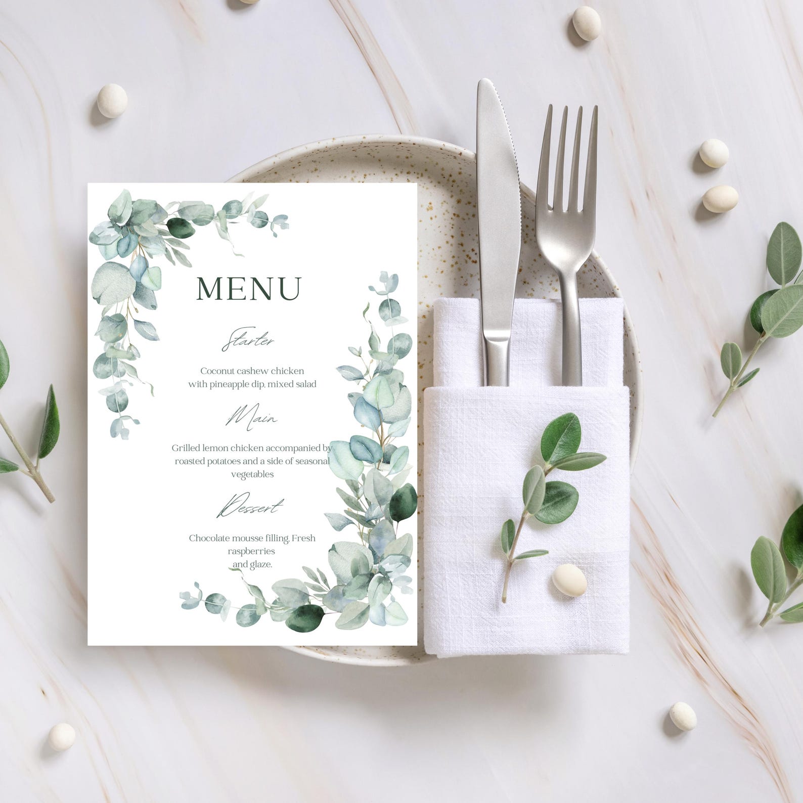 Eucalyptus Leaves Frame Clipart, Green Leaves Wreath PNG, Greenery ...