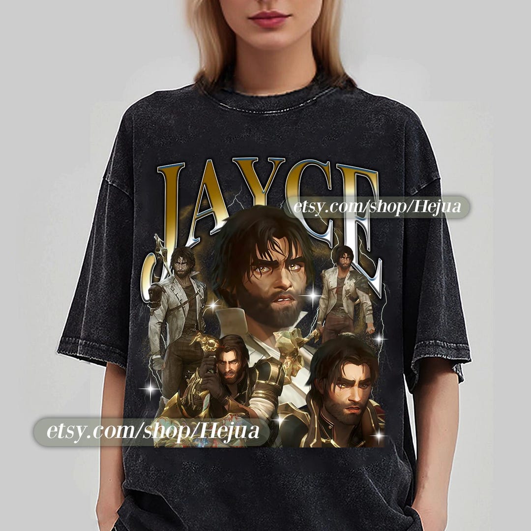 Jayce Arcane T-shirt Unisex Vintage Streetwear Shirt Anime Apparel ...