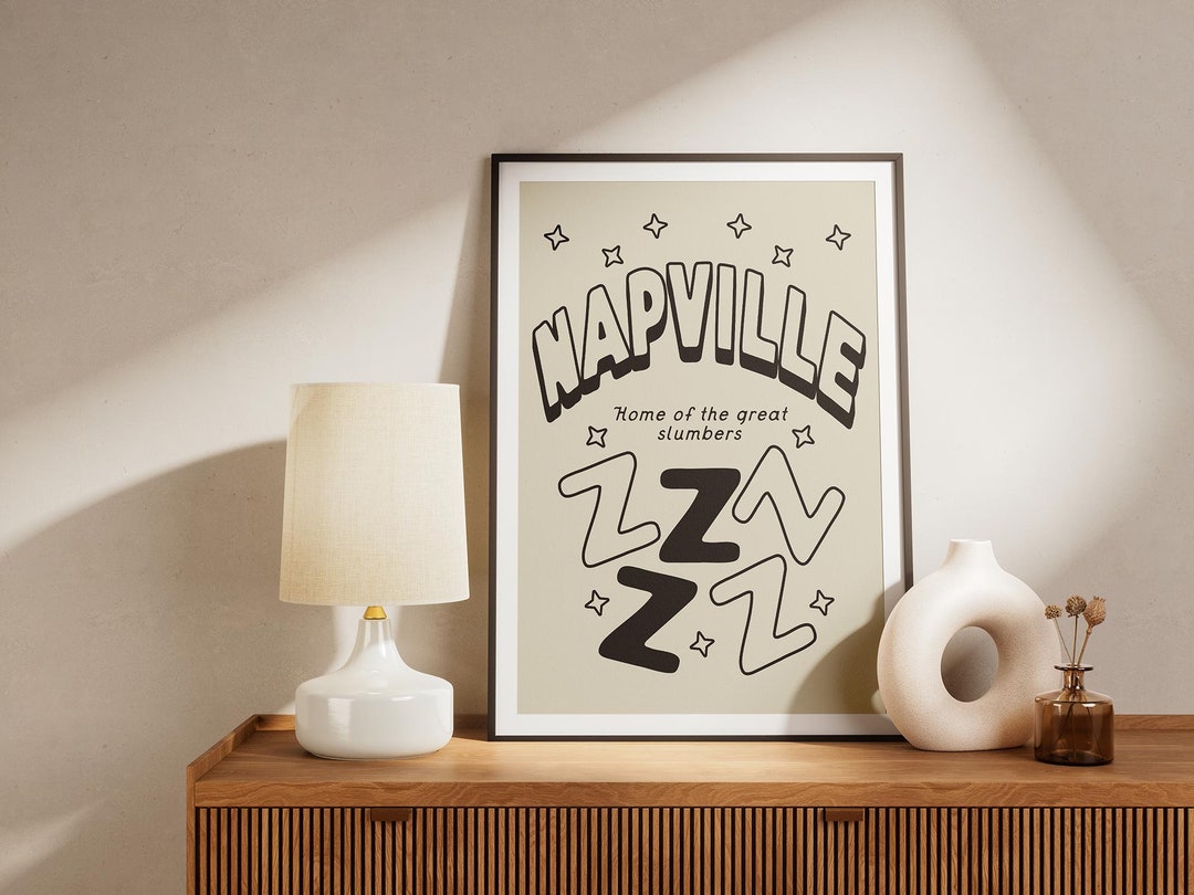 Napville Sleepy Art Print | Bedtime Poster | Art Print | Poster | House ...