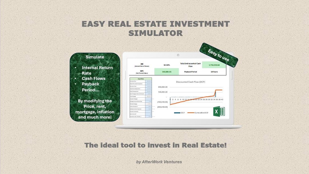 Easy Real Estate Investment Excel Tool | Real Estate Simulator ...