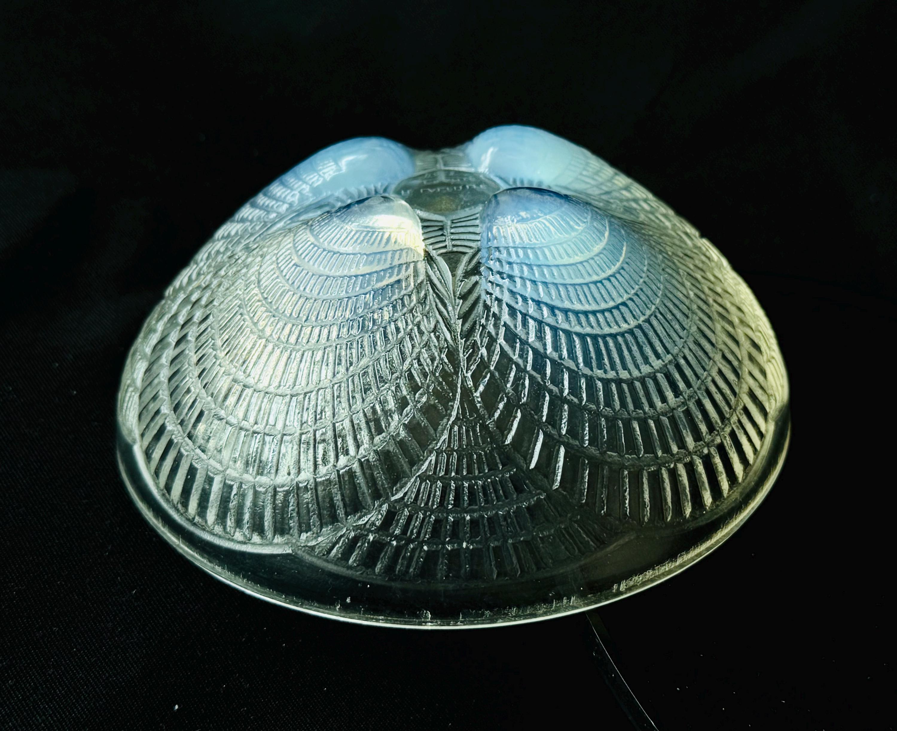 Rene Lalique Original Coquilles N5 Opalescent Glass Shell Bowl Vintage ...