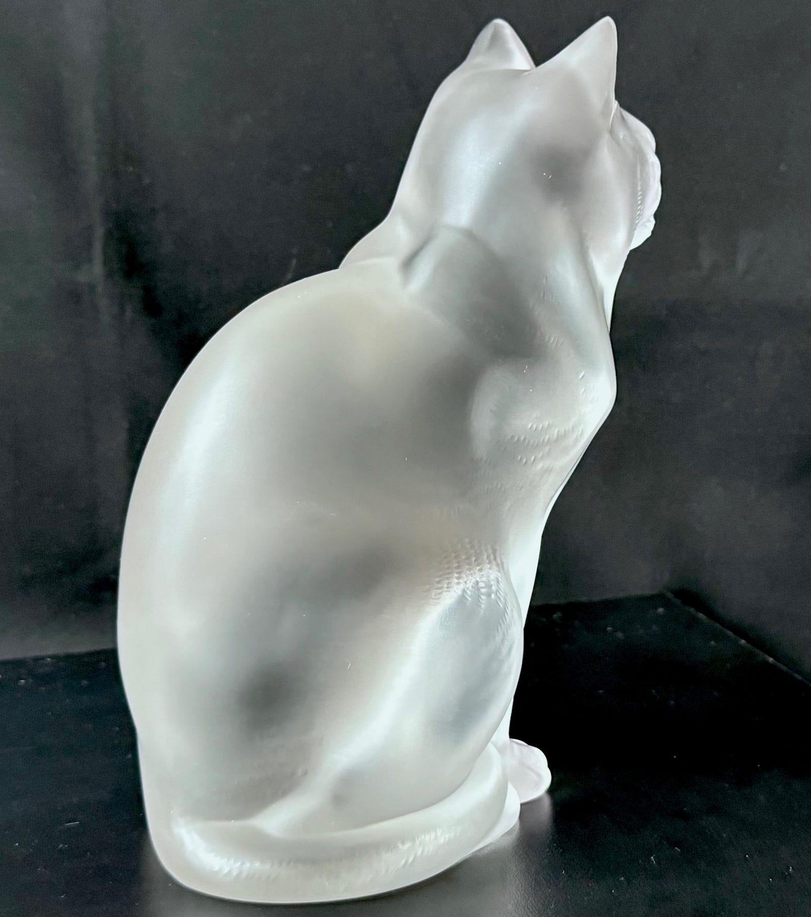 Lalique Chat Assis Vintage Crystal Sculpture of a Cat - Etsy