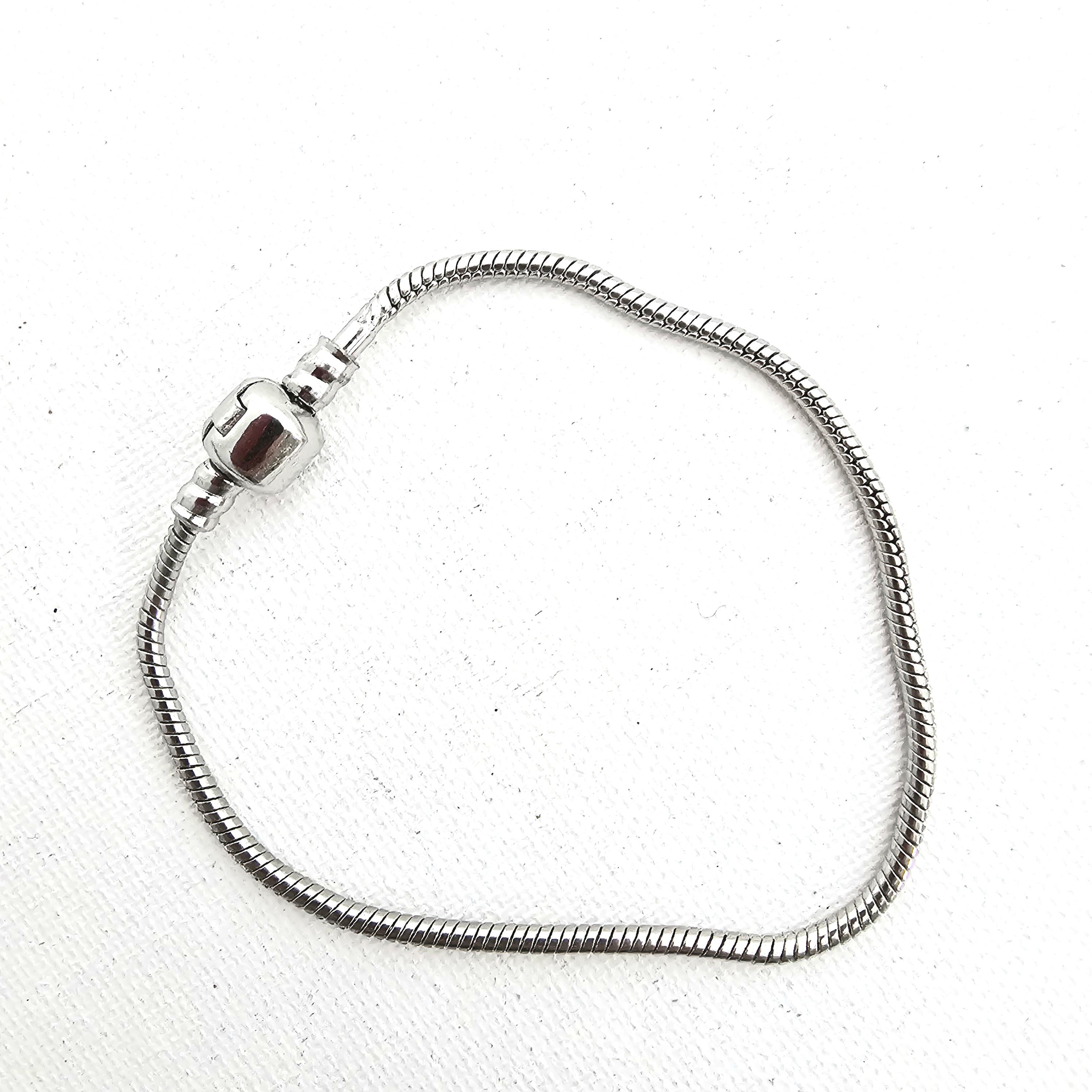Brighton Heart Charm Snake Chain Bracelet With Unmarked Barrel Clasp ...