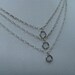 Sterling Silver 3 Strand, 3 Loop Necklace. - Etsy