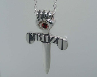 Gonzo First Silver Pendant Necklace Hunter Thompson Johnny Gonzo First Silver Pendant Necklace Hunter Thompson Johnny