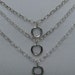 Sterling Silver 3 Strand, 3 Loop Necklace. - Etsy