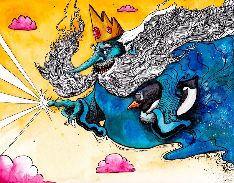 Ice King Adventure Time - Adventure Time Art - Adventure Time Gifts ...