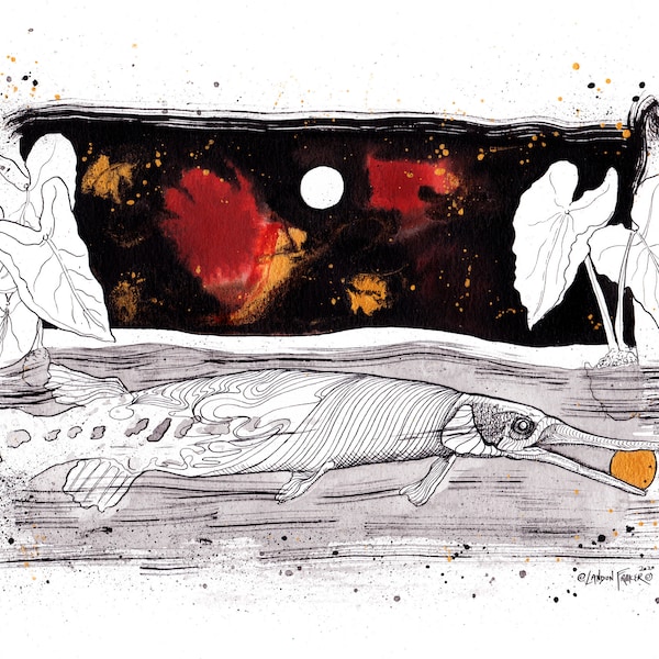 Alligator Gar Wall Art - Etsy