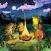 Frogs Playing Music - Banjo Frog - Musicians Gifts - Frog Art ...