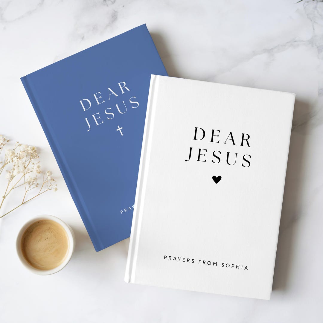 Personalized Prayer Journal Dear Jesus Gift Christian Custom Faith ...