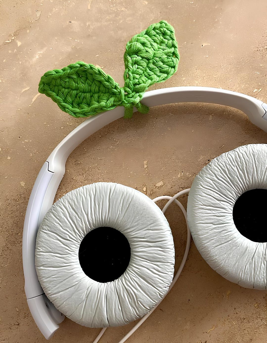Crochet Sprout Leaf Headphone Accessories Easy Leaf Plant Bookmark Cute ...