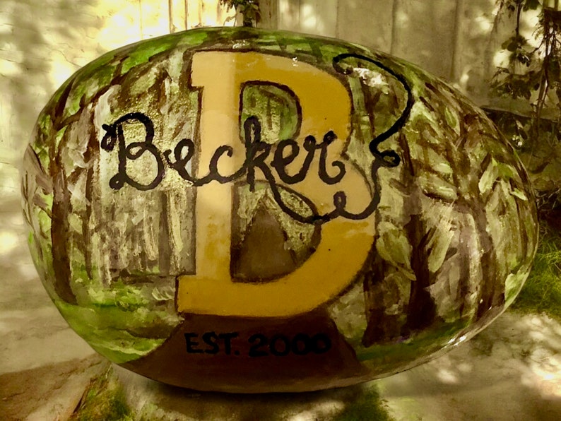 Personalized Hand Painted Rock Art, Christmas Rock Gift, Custom ...