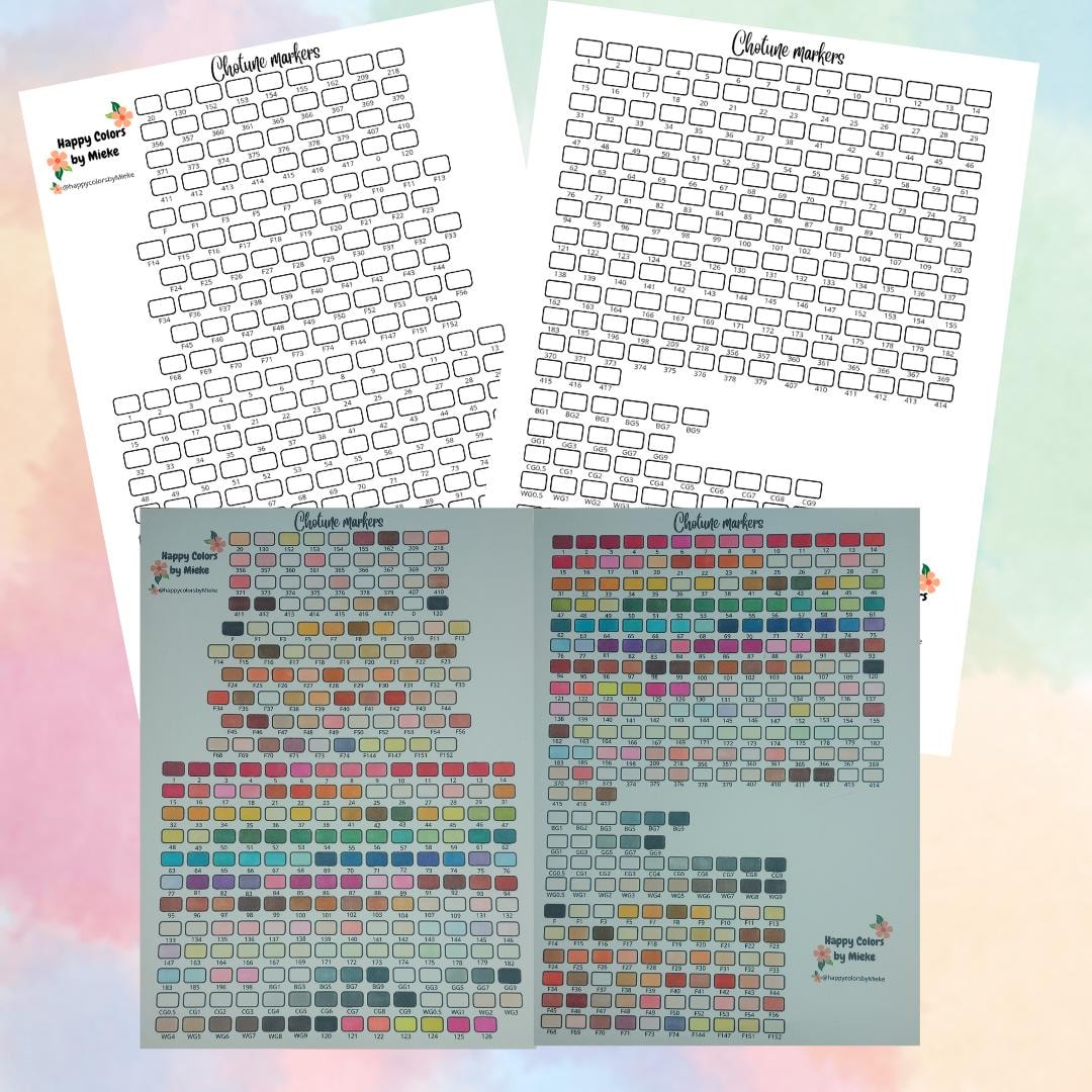 Color Chart, Chotune Swatchcard, Chart for Chotune, Lege Kleurenkaart ...