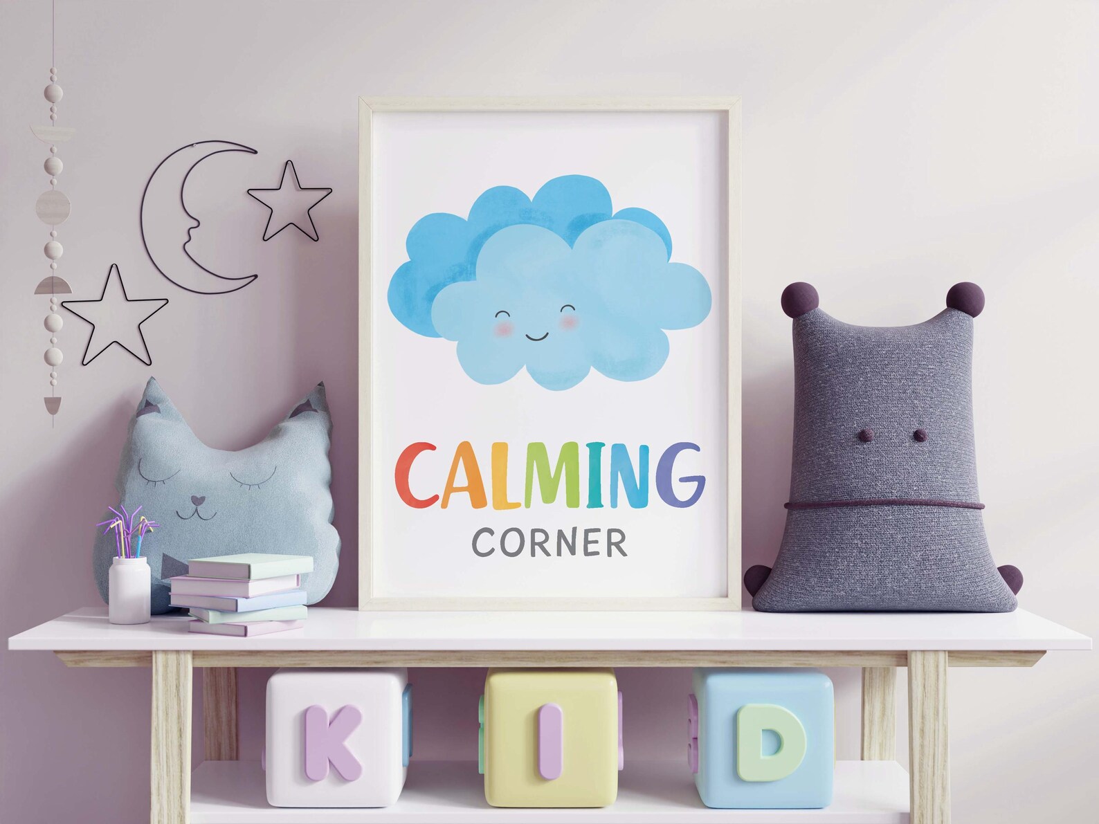 Calming Corner Poster, Classroom Decor, Mindfulness Printable Wall Art ...