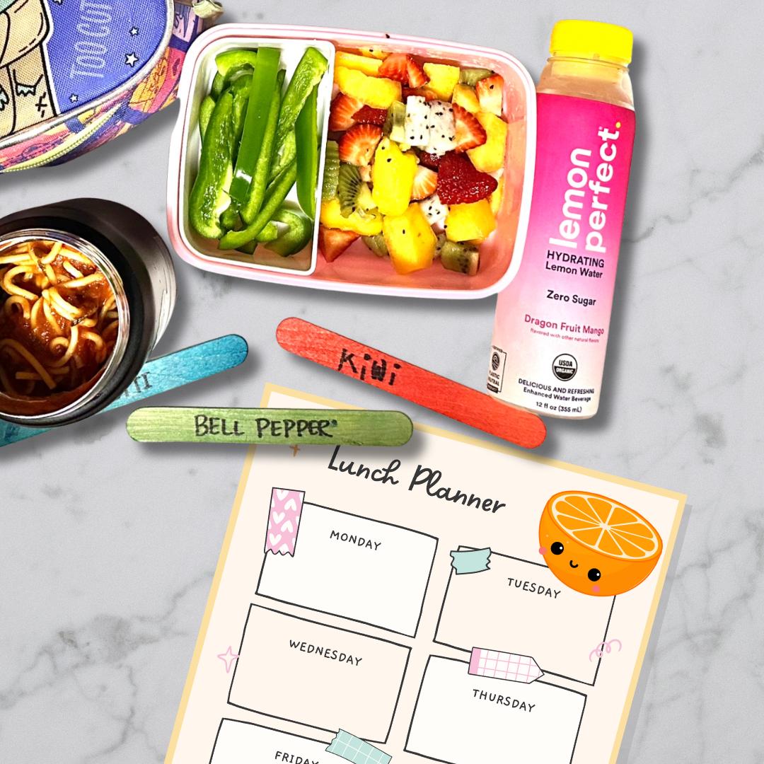 Kids Lunch Planner Printable – Cute & Fun Meal Planner – Instant ...