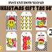 Retro Smiley Face Christmas Gift Tags Printable Christmas - Etsy