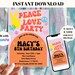 INSTANT Editable Fiver Party Enclosure Card Birthday Party Insert Card ...