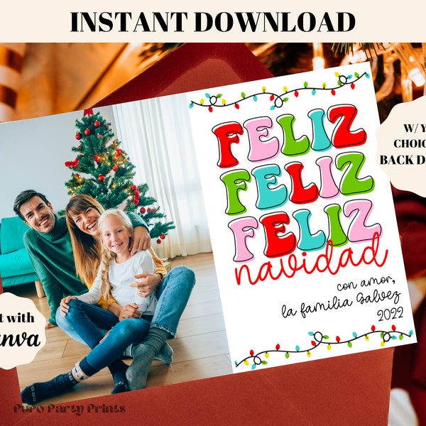 Spanish Holiday Card - Etsy