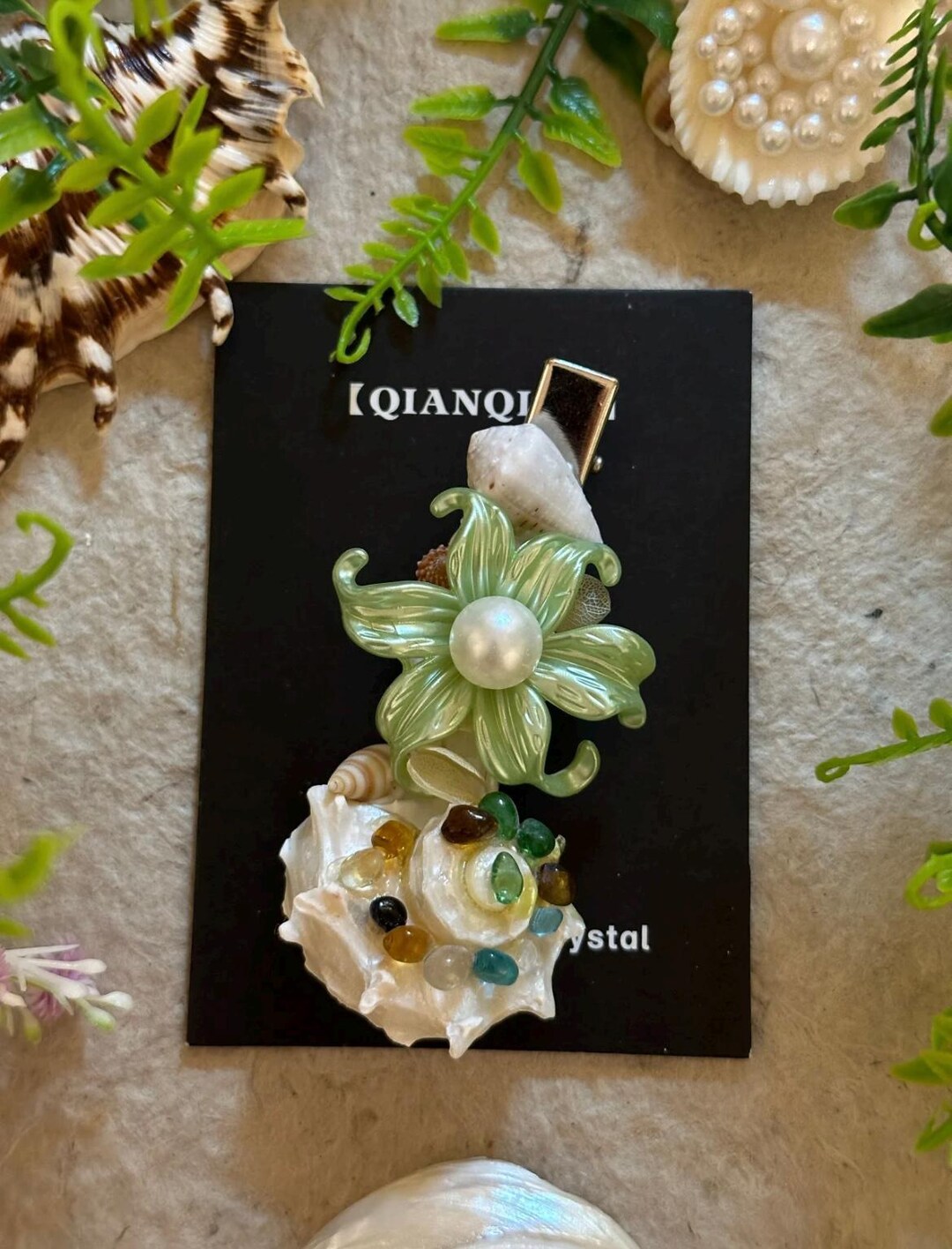 Natural Seashell,conch Shell, Starfhish and Stone Ocean-themed Hair ...