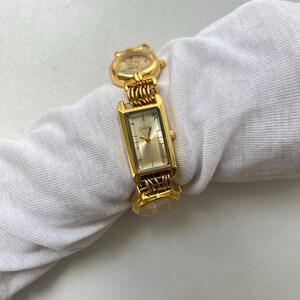 Custom Handmade Women's Wrist Watch, Punk Watch Bracelet, Elegant Gold ...