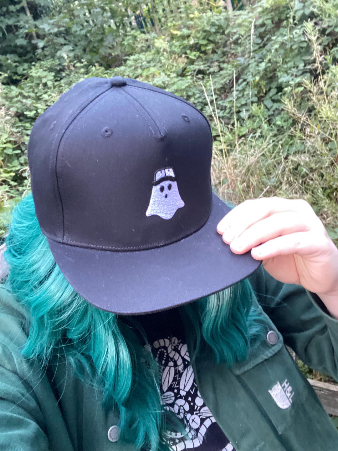 Ghost Logo Snapback Hat Gothic Style Hat Gothic Snapback Alternative ...