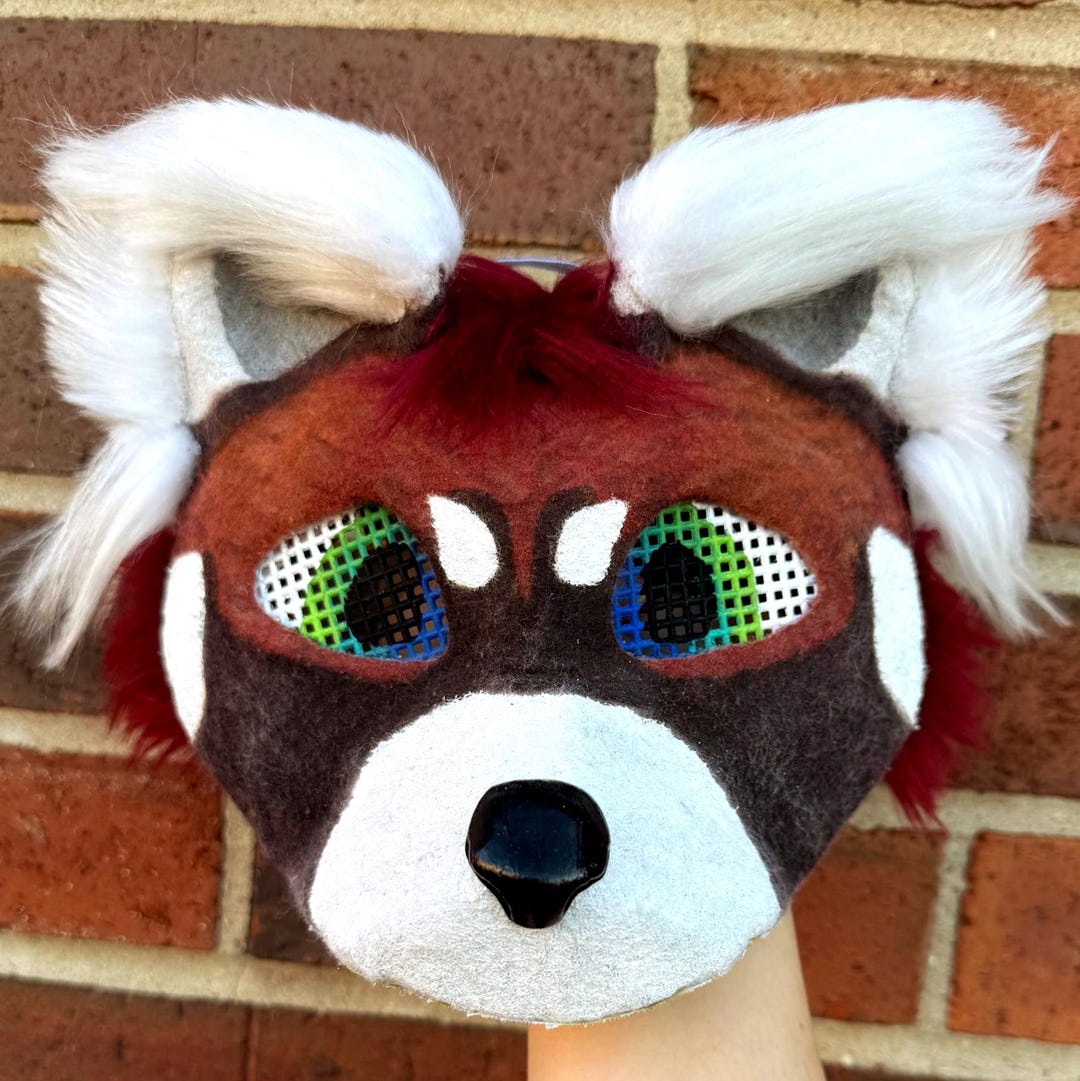 Red Panda Mask - Etsy