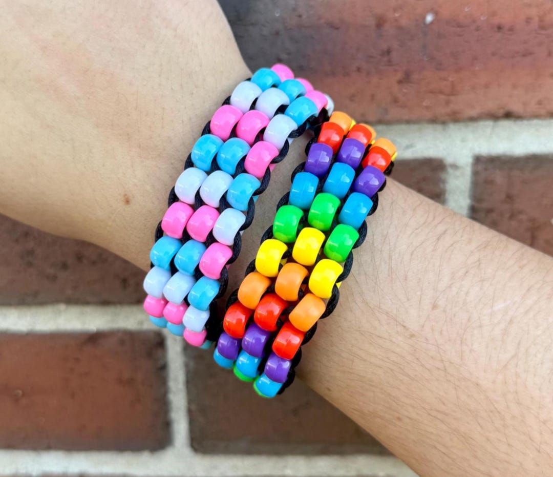 Pride Theme Kandi Bracelet- Pride, LGBTQ, Kandi, Scene Fashion - Etsy
