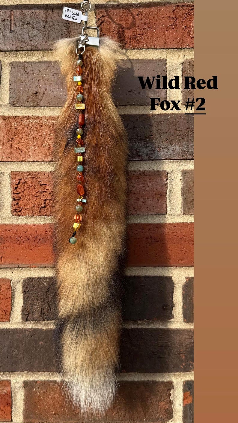 Beaded Tail Keychain- Ethically Sourced Accessory for Therians, Furries ...