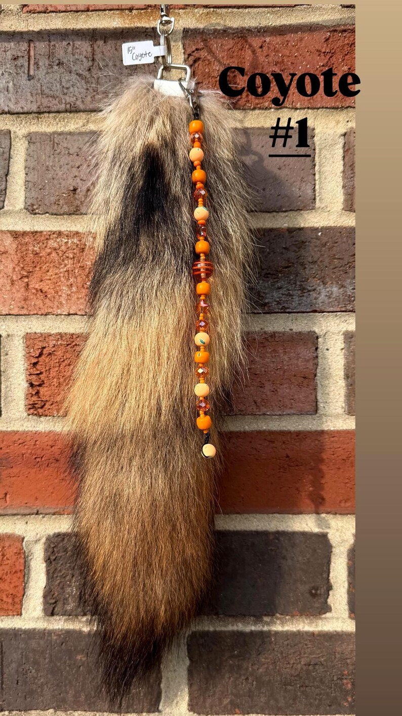 Beaded Tail Keychain- Ethically Sourced Accessory for Therians, Furries ...