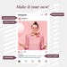 Instagram Photo Booth Prop Template, Instagram Photobooth Canva ...