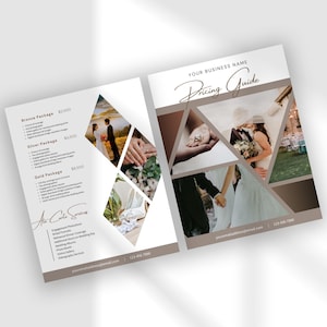 Event Photographer Pamphlet Template for Wedding Photography Brochure ...