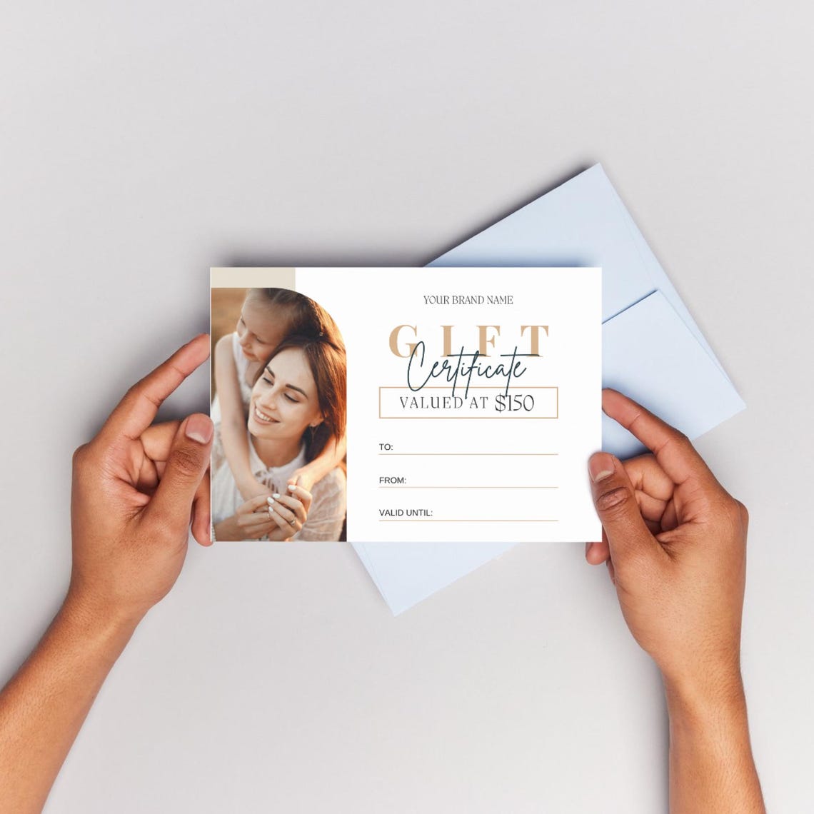 Photo Session Gift Coupon Template Canva, Photoshoot Gift Card, Family ...