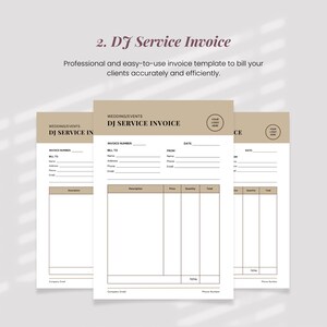 Ultimate Wedding DJ Template Bundle for Editable Event DJ Contract and ...