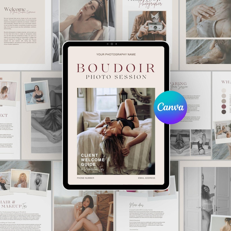 Boudoir Book Templates - Etsy