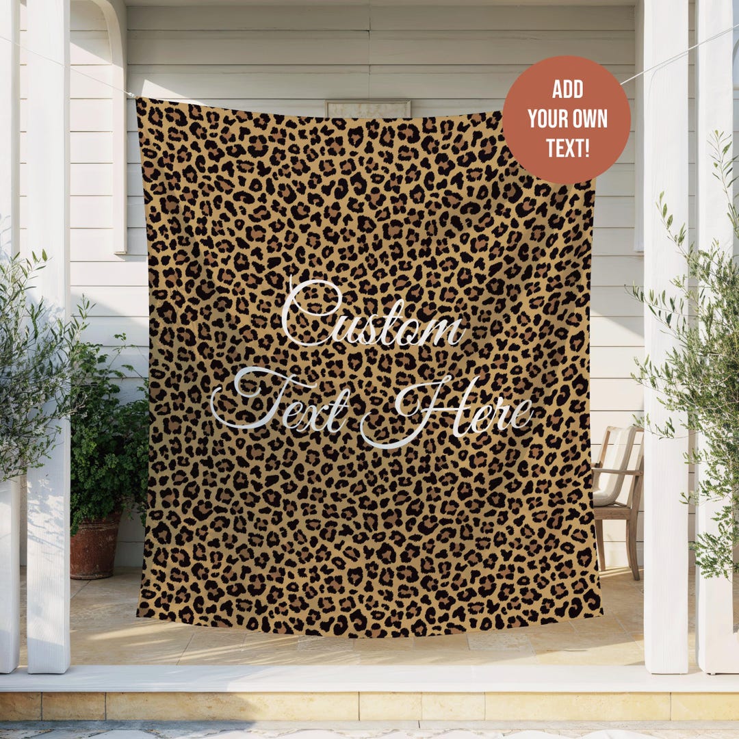 Custom Leopard Print Backdrop, Jungle Themed Bachelorette Party Banner ...