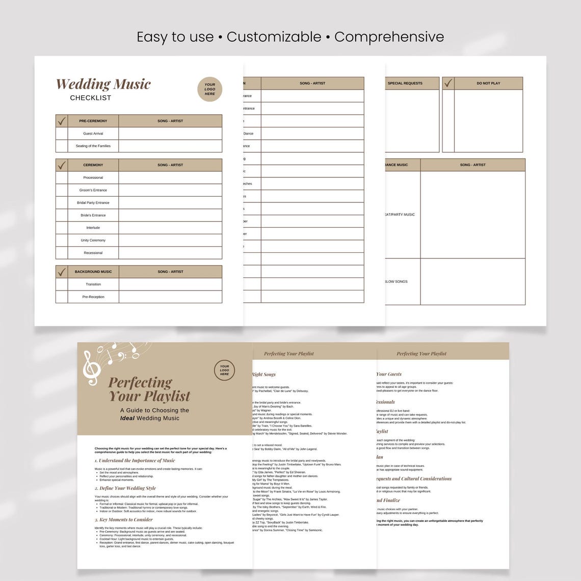 Wedding Music Checklist Template for Wedding Song List Canva Printable ...