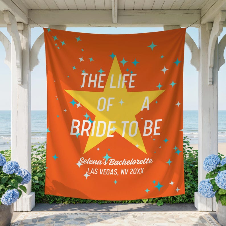 Showgirl Bachelorette Party Banner, Custom Las Vegas Bridal Shower ...