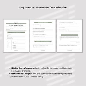 Photography Booking Form Template for Photography Questionnaire Canva ...