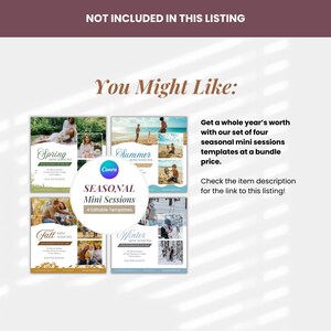 Autumn Mini Sessions Template, Family Portrait Shoot Post, Fall Outdoor ...