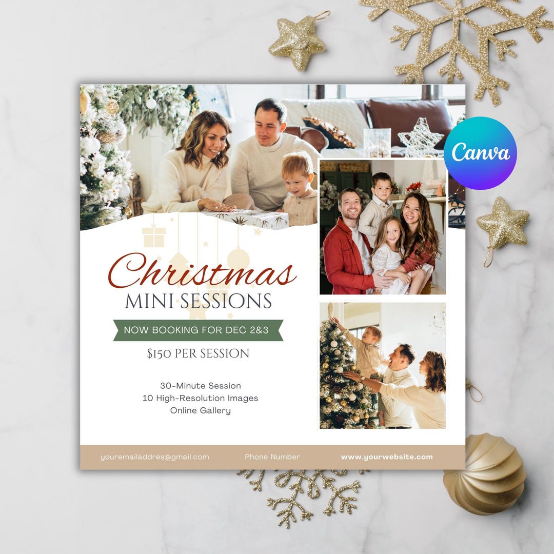 Mini Sessions Template Christmas Minis Template for Winter Family ...