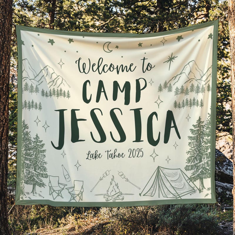 Custom Cotton Camp Tapestry - Etsy