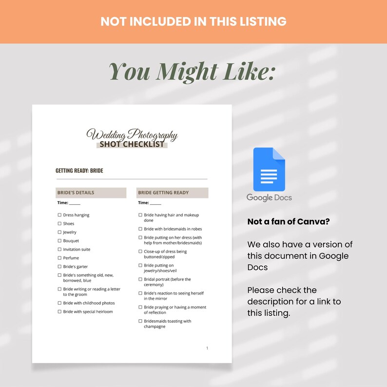 Wedding Photography Shot List for Event Photographer and Videographer ...