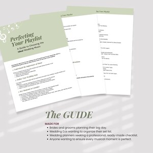 Wedding Music Checklist Template for Wedding Song List Canva Printable ...