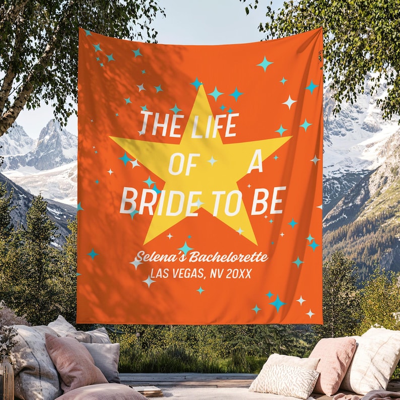 Showgirl Bachelorette Party Banner, Custom Las Vegas Bridal Shower ...