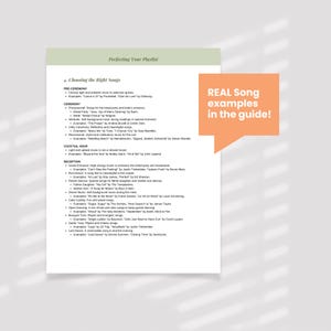 Wedding Music Checklist Template for Wedding Song List Canva Printable ...