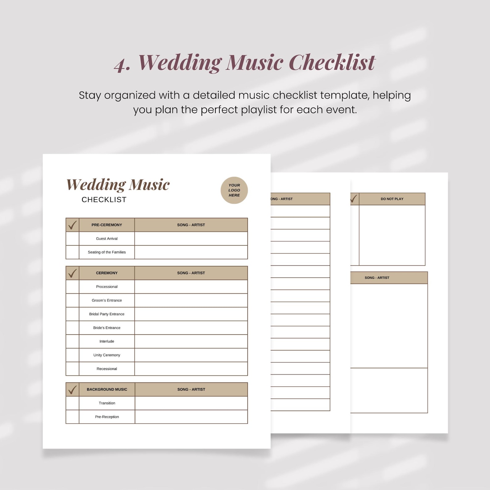Ultimate Wedding DJ Template Bundle for Editable Event DJ Contract and ...