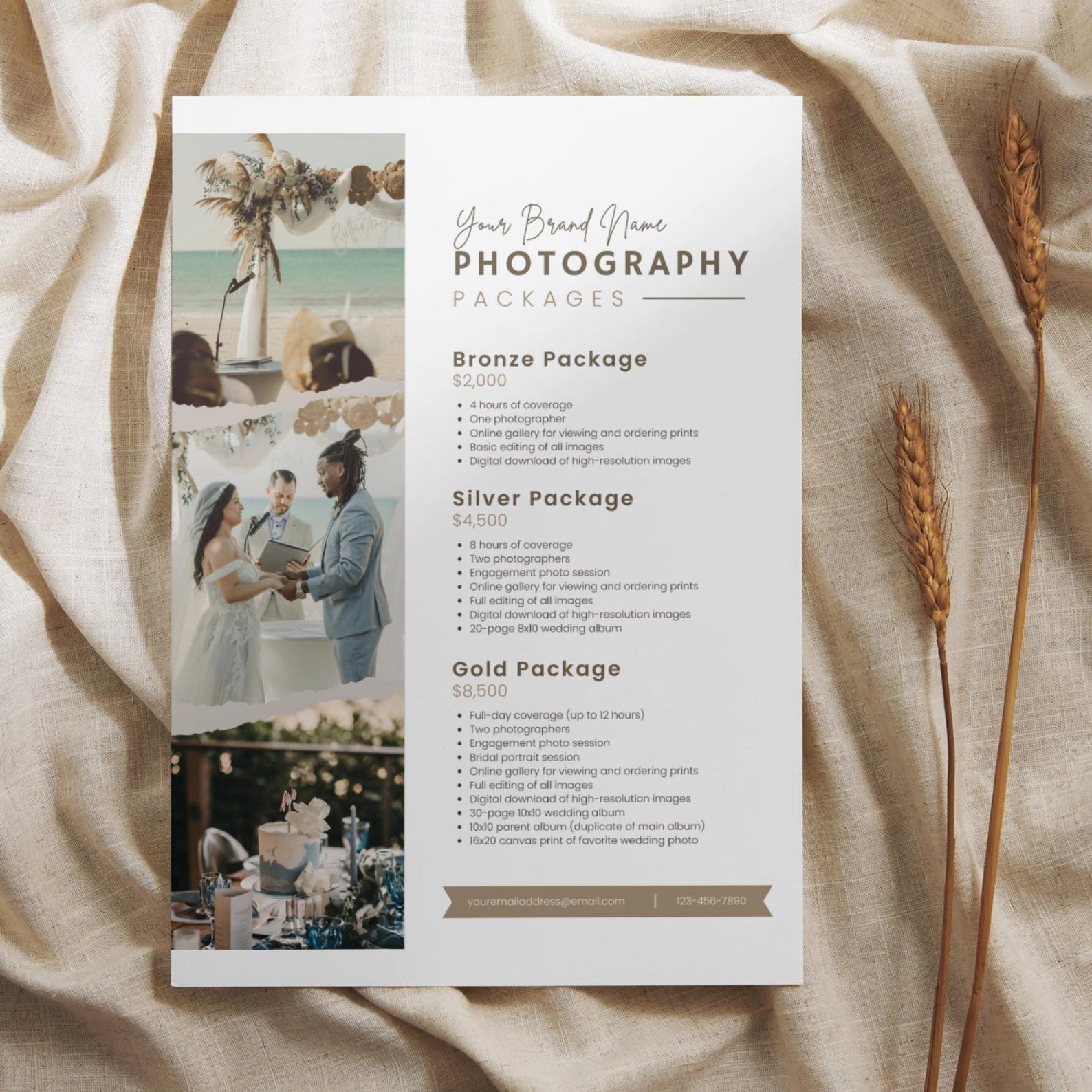 Wedding Photography Pricing Guide Template, Photographer Price List ...