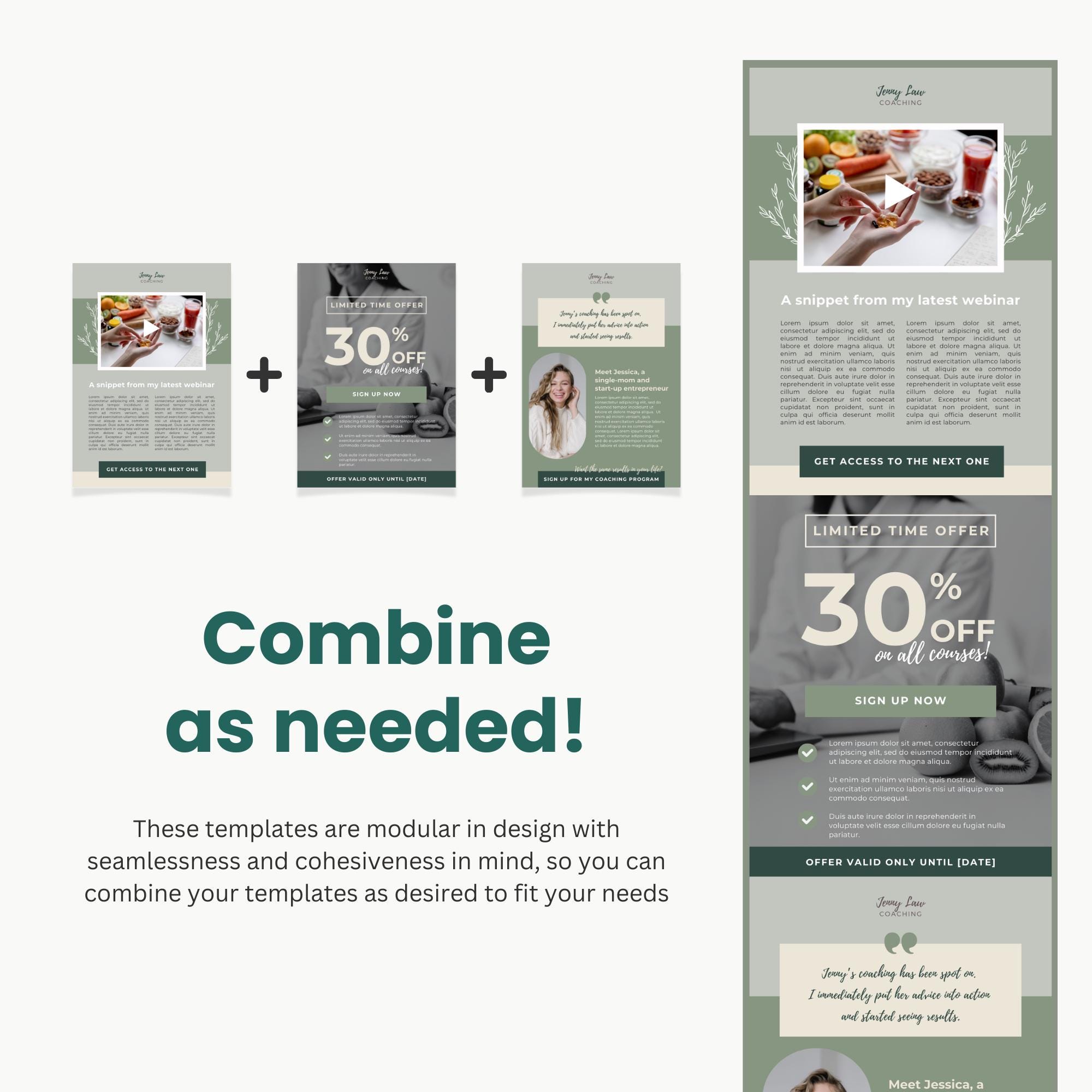 Email Marketing Template for Health Coach Mailchimp Email Sequence ...